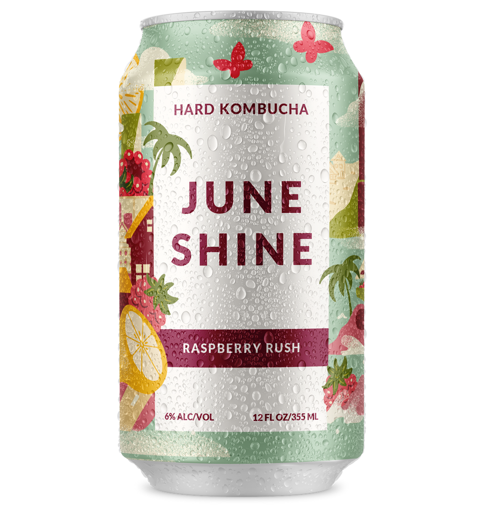 Raspberry Rush Hard Kombucha | JuneShine
